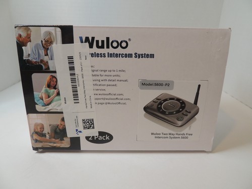 Wireless Intercom System Model Wuloo S600-2 New Open Box | eBay