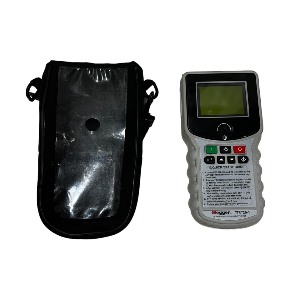 Megger TTR 20-1 Single & Three Phase Transformer Turns Ratio Tester | eBay