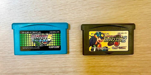 Rockman Exe 2 & Mega Man Battle Network 5 Team Colonel set GBA Japanese ...