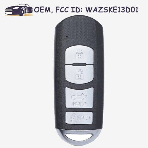 OEM Smart Remote Key Fob 4 Buttons WAZSKE13D01 for 2014-2019 Mazda 3 6 ...