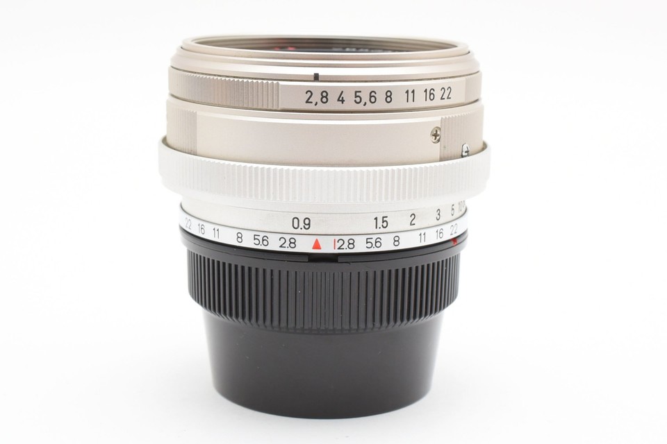 [ Alomost Unused w/ M Ring ] Contax Biogon 28mm f/2.8 Lens L39 Screw ...