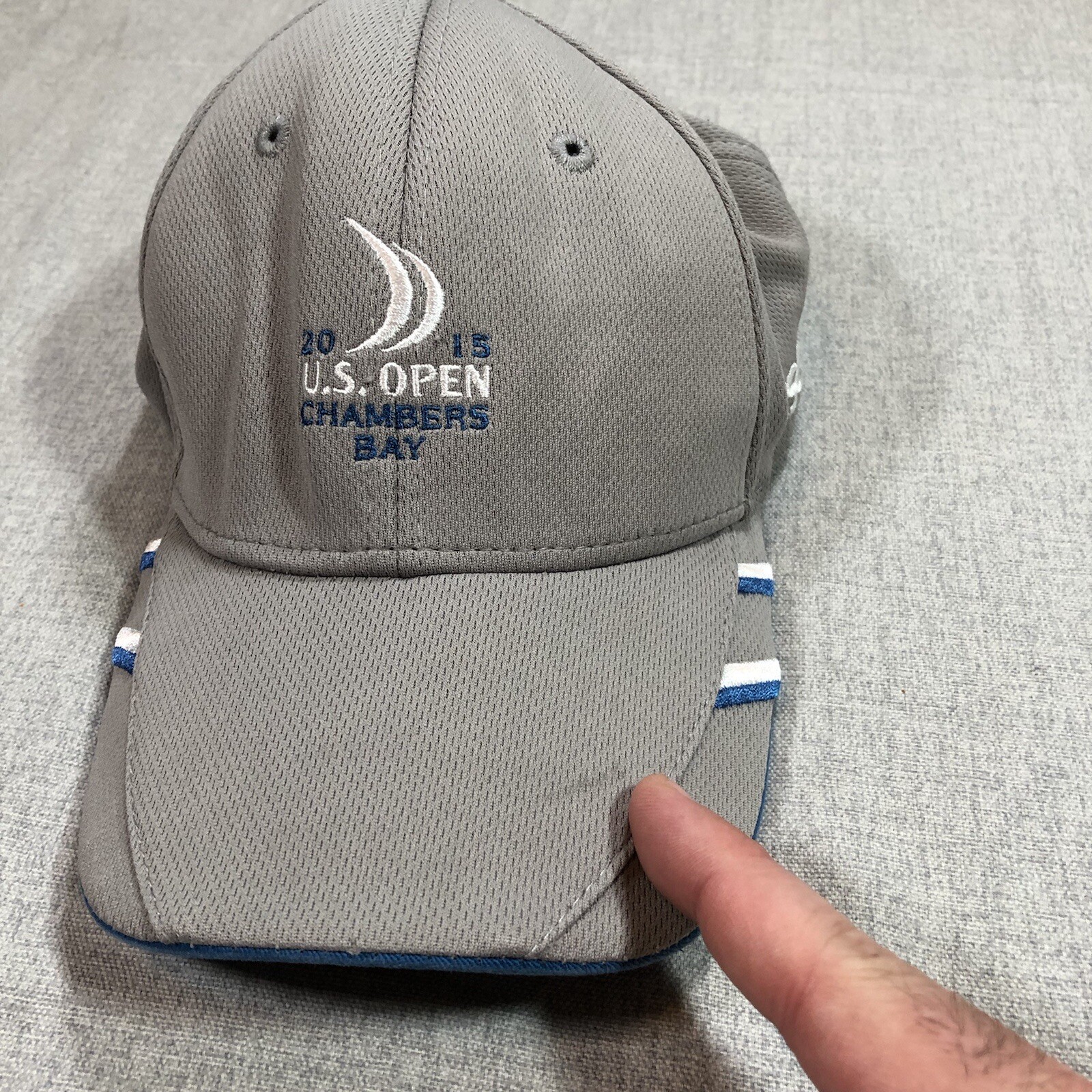 2015 US OPEN GOLF Hat Cap CHAMBERS BAY Gray USGA Unstructured Clasp ...