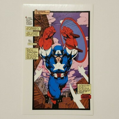 Captain America Postcard Marvel 80th Anniversary Steve Rogers | eBay