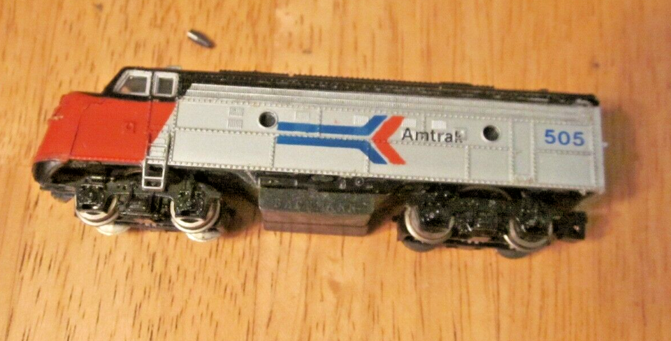 Lot of model train parts engine N scale AMTRAK tyco tracks trains track ...