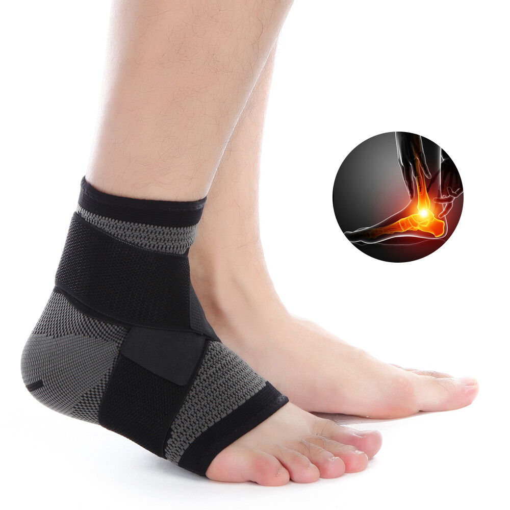 Ankle Brace Achilles Tendon Support Wrap Sleeve Adjustable Tendinitis ...