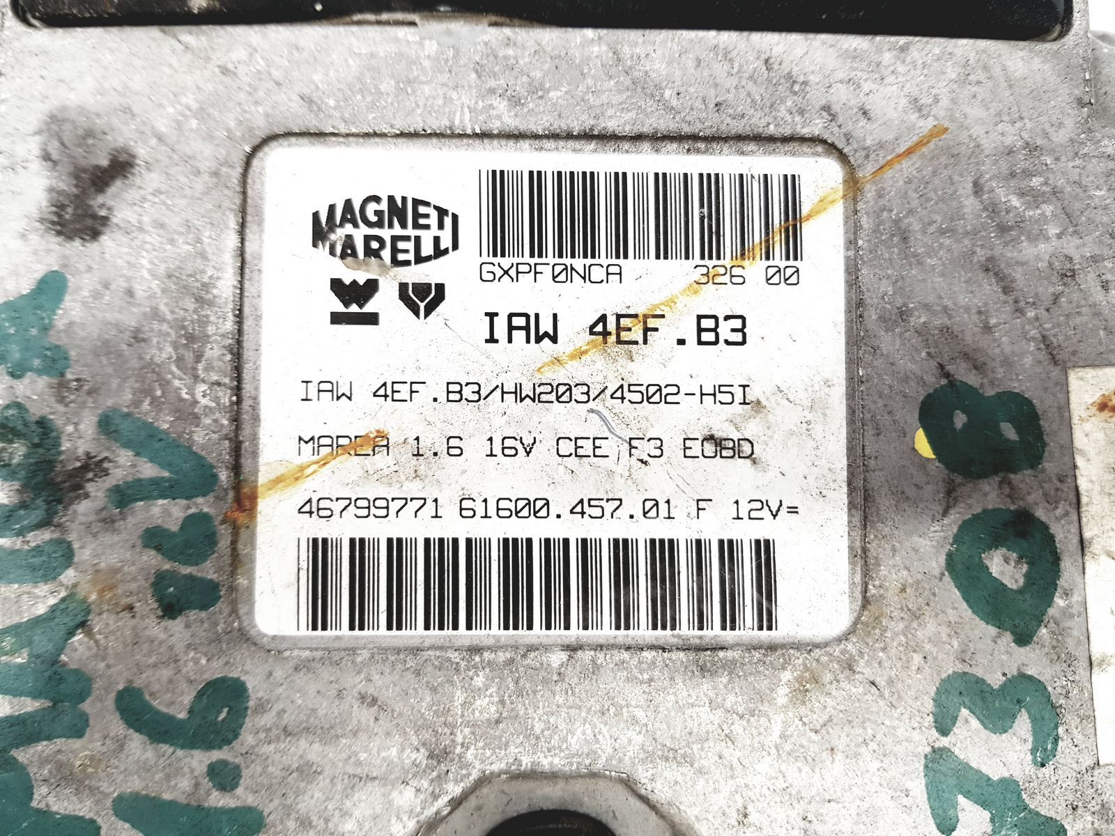 Calculateur ECU IAW 4EF.B3 / 46799771 / 61600.457.01 Fiat | eBay