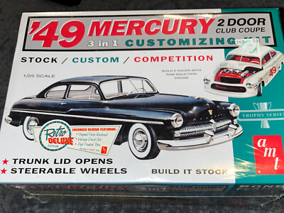 AMT Trophy Series '49 Mercury Customizing Kit 1/25 Model Kit 1963 Mint ...