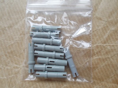 10X NEW LEGO TECHNIC 32556 GREY 3L PIN WITHOUT FRICTION RIDGES BIONICLE ...