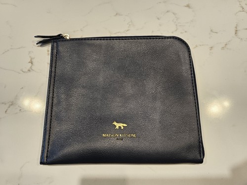 JAL Japan Airlines Maison Kitsune Paris First Class Zippered Pouch | eBay
