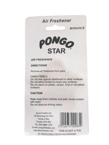 20 PACKS PONGO STAR GEL 3D HANGING CAR ROMANCE AIR FRESHENERS,BLOSSOM ...