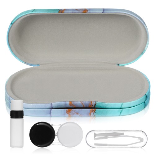 1 Set Portable Eyeglass Case Travel Eyeglass Box Contacts Contacts ...