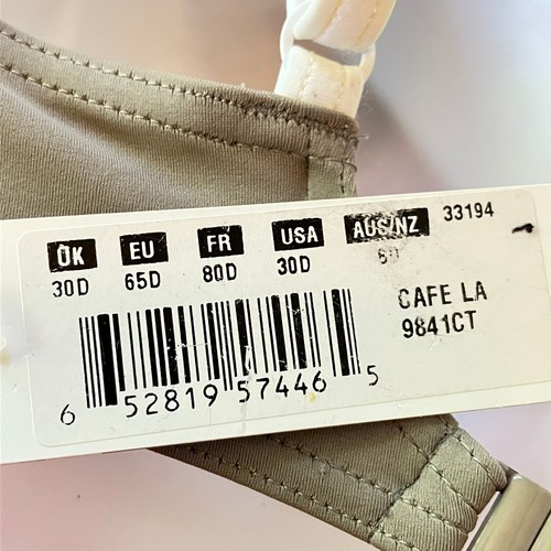 NWT Freya Vodkatini Underwired Bikini Top - Black/Khaki - 30D | eBay