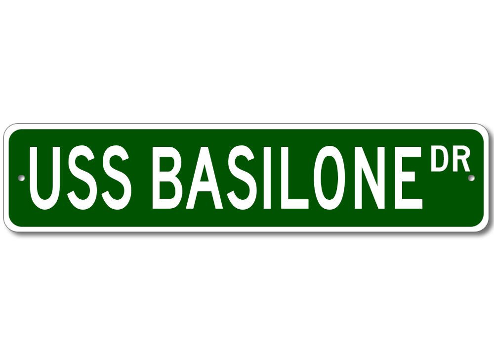 USS BASILONE DD 824 Ship Navy Sailor Metal Street Sign - Aluminum | eBay