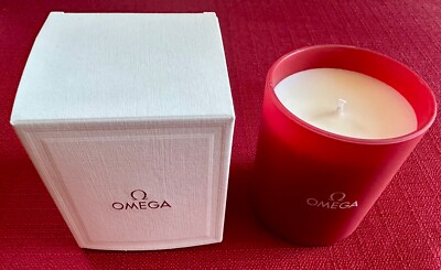 Omega Watches Scented Candle Red & Original Omega Box New | eBay