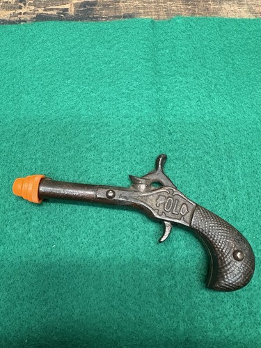ANTIQUE 1878 CAST IRON IVES "POLO" TOY CAP GUN 5" WORKS FINE W/ SINGLE ...