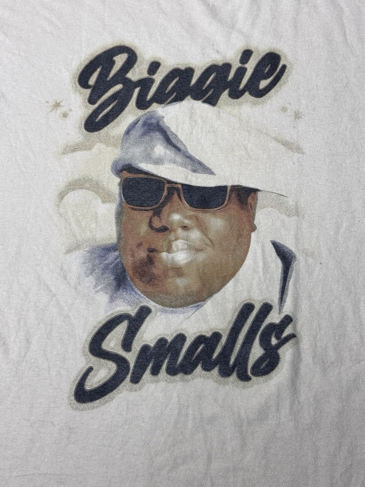 The Notorious Big T-Shirt Crew Neck tan Biggie Smalls Rap Tee shirt ...