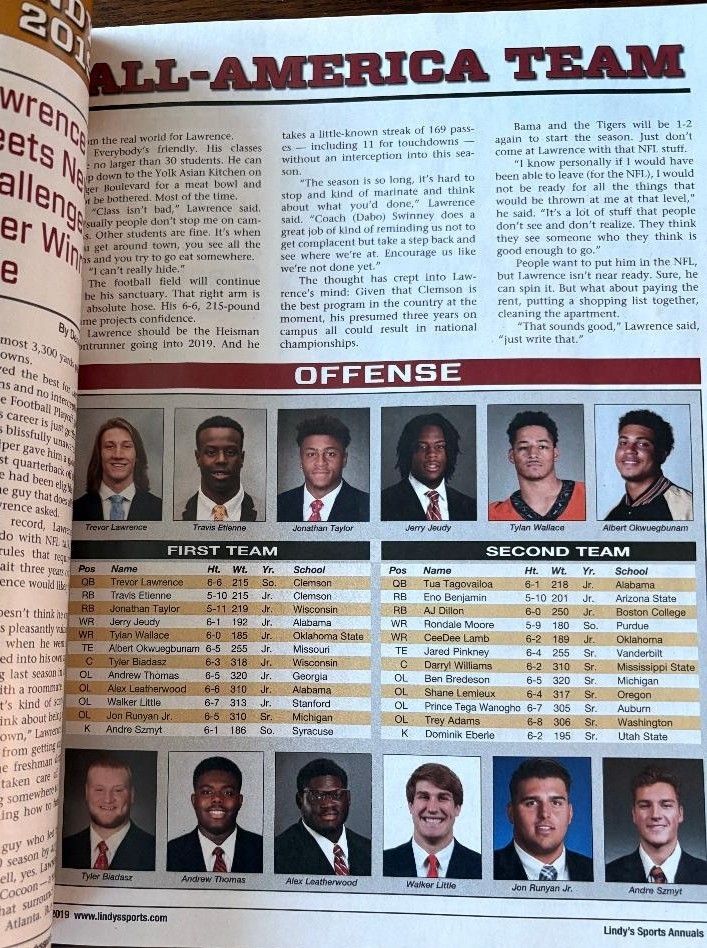 2019 Lindy's Sports Big Ten 2019 Football Preview Magazine PENN STATE ...