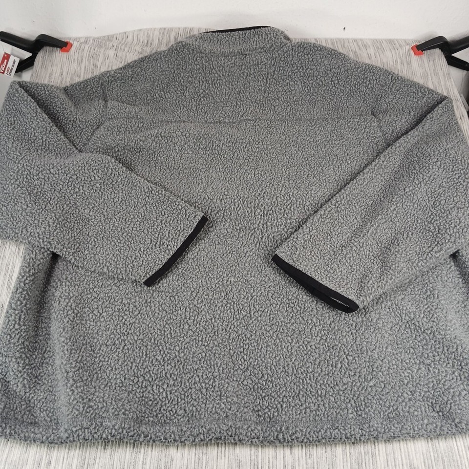 NWT CARHARTT Jacket Men's 3XL Fleece Pullover Jacket GRAY & Black ...