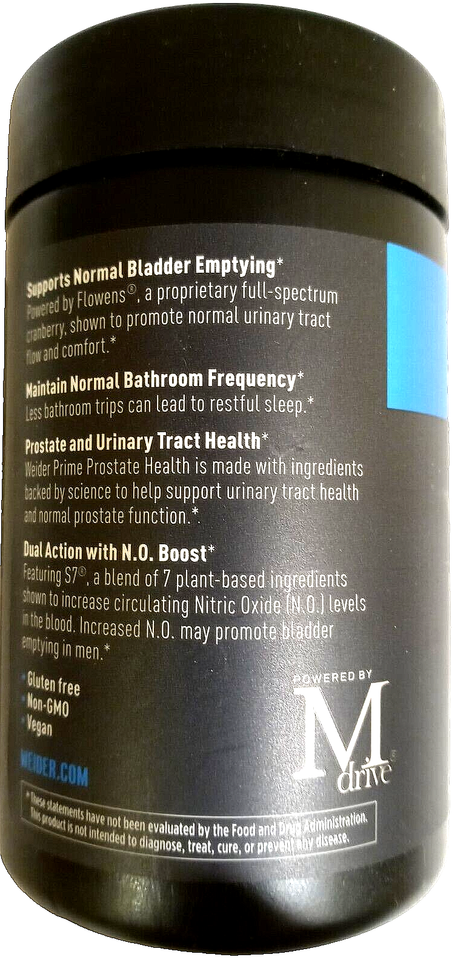 Weider Prime Prostate Health Plant Based Ingredients 120 Capsules EXP ...