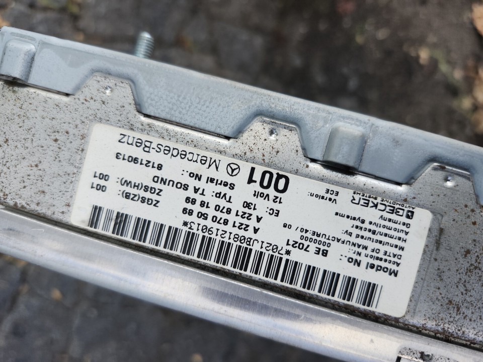 07-14 Mercedes W216 CL550 S550 Harman Becker Kardon Amplifier Module ...