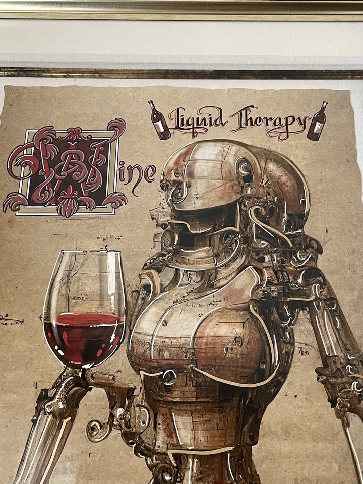 Michael Godard Mixed Media on paper “liquid Therapy “ | eBay