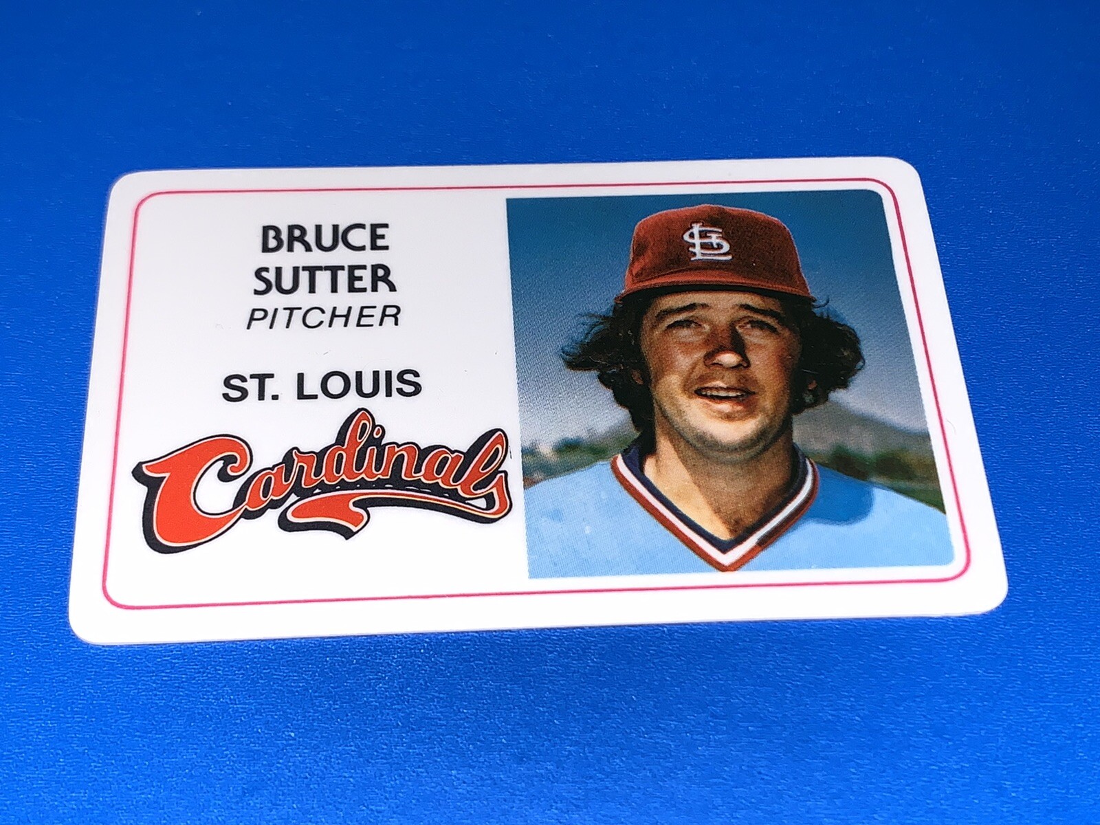 1981 Perma Graphics Bruce Sutter Credit Baseball Card #42 St. Louis ...