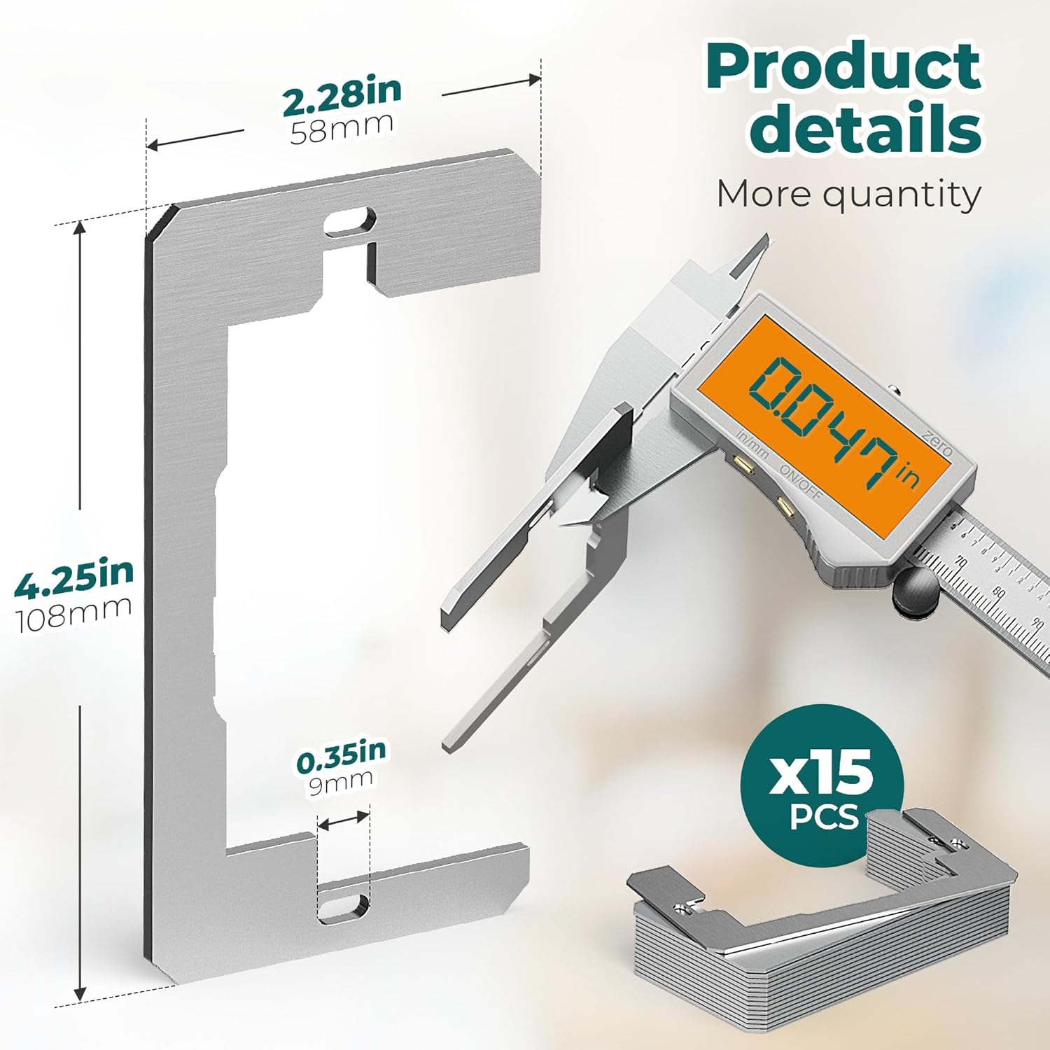 Wall Plate Spacer,Metal Single Gang Device Leveler,Flush Fit Leveling ...