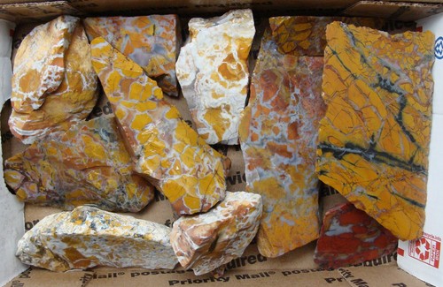 32 Ounces (2 Pounds) Brecciated Stone Canyon Jasper Rough for Cabs ...