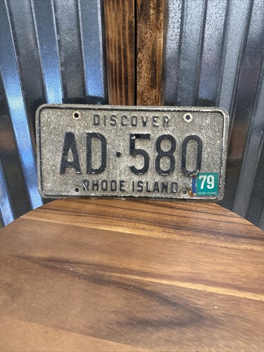 Vintage Rhode Island License Plate Discover RI With 1979 Tags AD580 ...