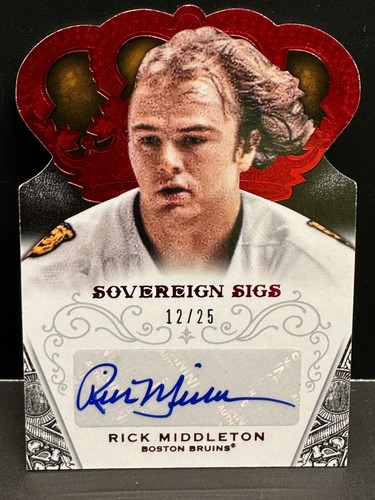 Rick Middleton 2013-14 Panini Crown Royale Sovereign Sigs Ruby Auto ...