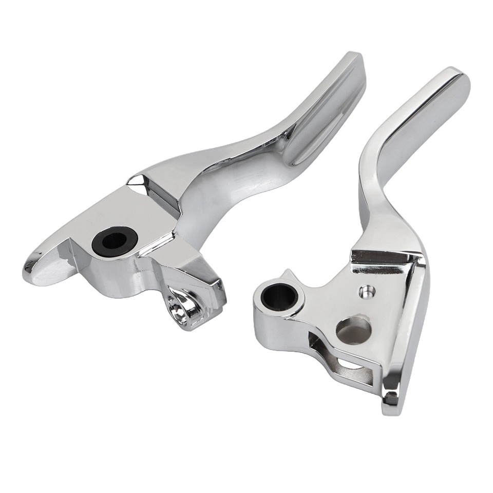 Chrome Smooth Shorty Brake Clutch Levers For Harley Electra Street ...