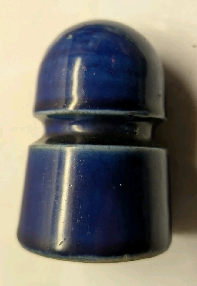 cobalt blue pony porcelain insulator 3 5/8 inch tall | eBay