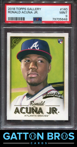 2018 Topps Gallery Ronald Acuna Jr. #140 PSA 9 MINT | eBay