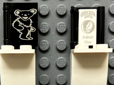 Grateful Dead Lego Black Book, Minifig Accessory Custom Print Dancing ...