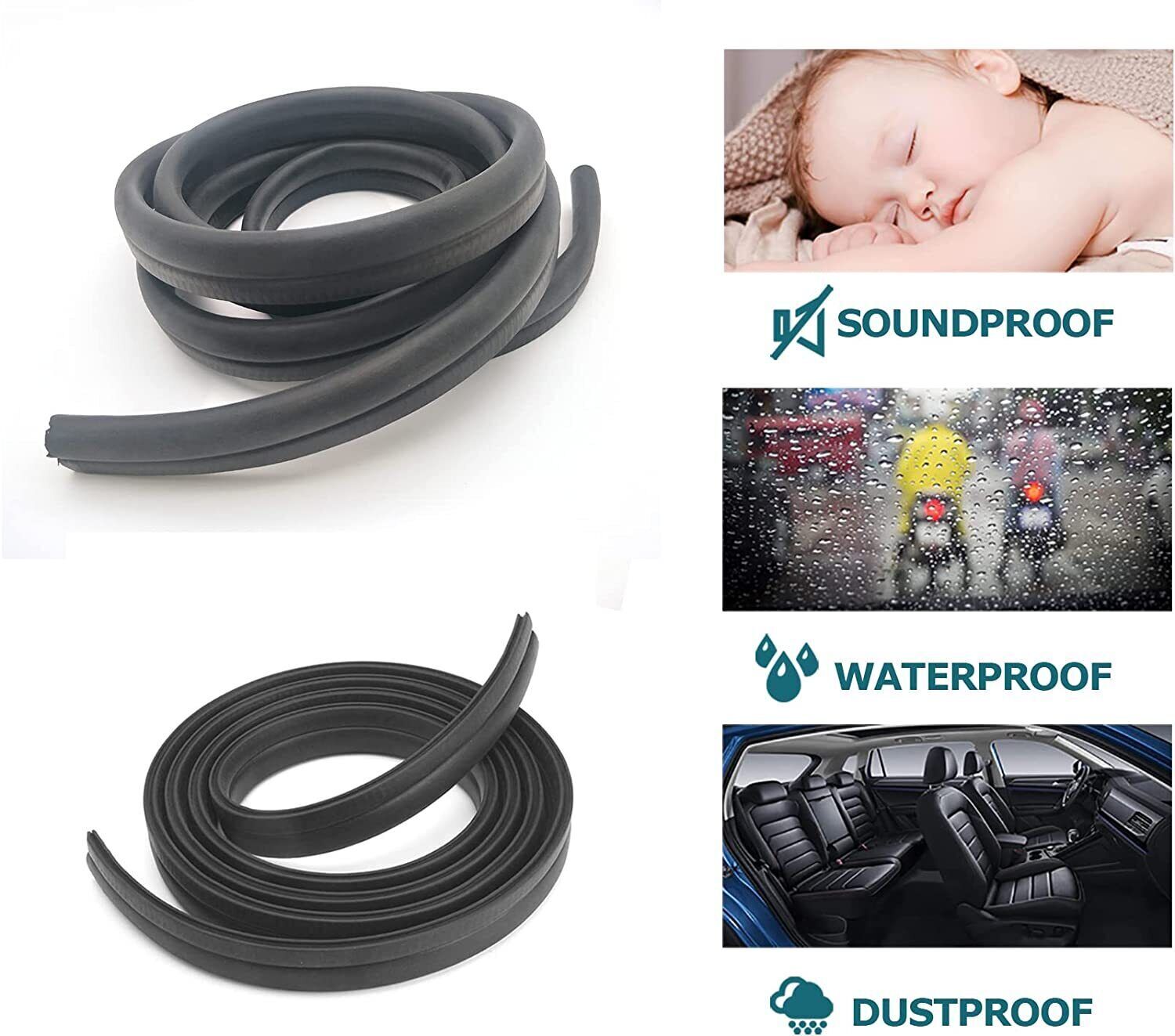 19.6ft Automotive Rubber Seal Trim Lok Car Auto Door Edge Guard Strip ...