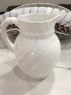 LAURA ASHLEY WHITE ROPE TWIST PORCELAIN PITCHER MADE IN ENGLAND | eBay