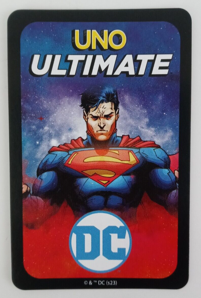 2022 UNO Ultimate DC Card Superman Super Speed Wild Card | eBay
