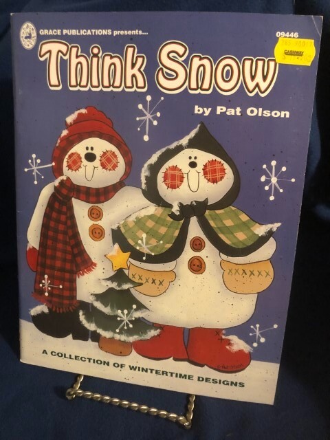 Think Snow by Pat Olson Folk Art Tole Painting 1994-VG-FREE SHIPPING | eBay