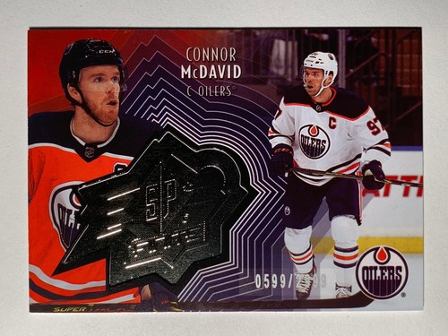 2021-22 UD SPx Finite CONNOR McDAVID 0599/2999 Edmonton Oilers Card# SF ...