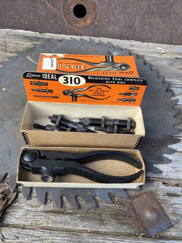 Vintage Lyman Ideal 310 Reloading Tool 222 Dies Complete Original Box ...