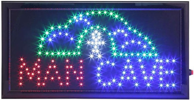 LED Man Cave Sign, (19X10Inch 110V On/Off Withchain) Neon LED Sign Man ...