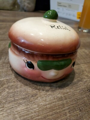 Vintage DeForest of California Hamburger Man Relish Condiment Jar | eBay