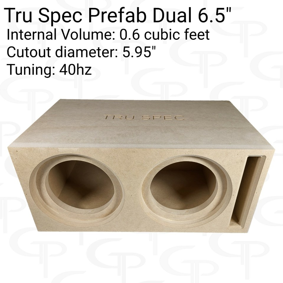 TRU SPEC Prefab Dual 6.5" Ported Subwoofer Enclosure Sub Box | eBay