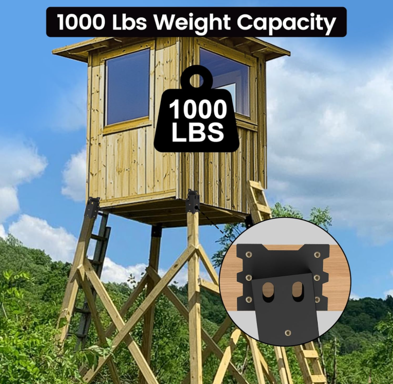 Deer Blind 4x4 Platform Brackets, Steel Elevator Brackets for Hunting ...
