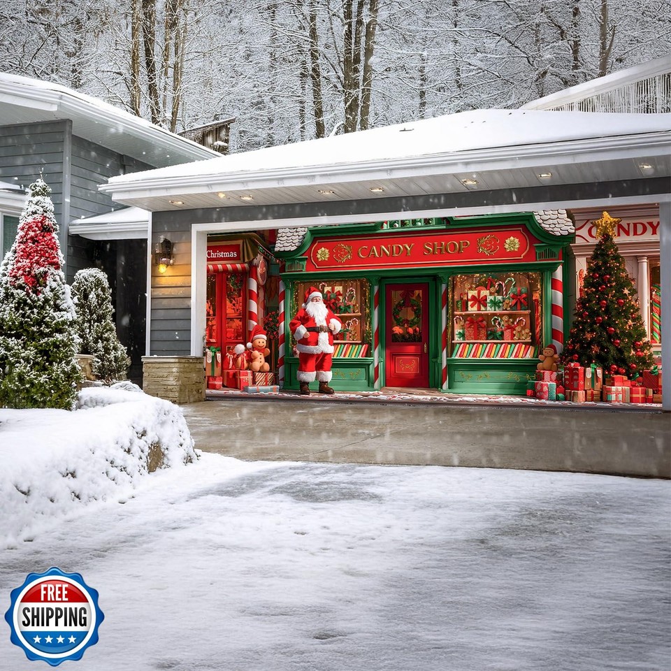 Bunny Chorus Christmas Garage Door Decorations Outdoor, Large Rus | eBay