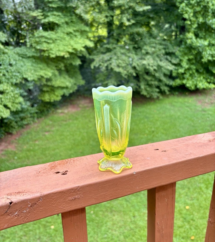 Fenton, Vase, Cactus Topaz Opalescent, Topaz Opalescent Glass RARE | eBay