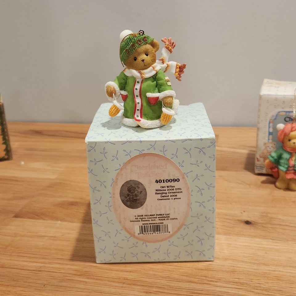 Lot Of 8 Enesco Cherished Teddies Christmas Ornaments W/ Boxes - | eBay