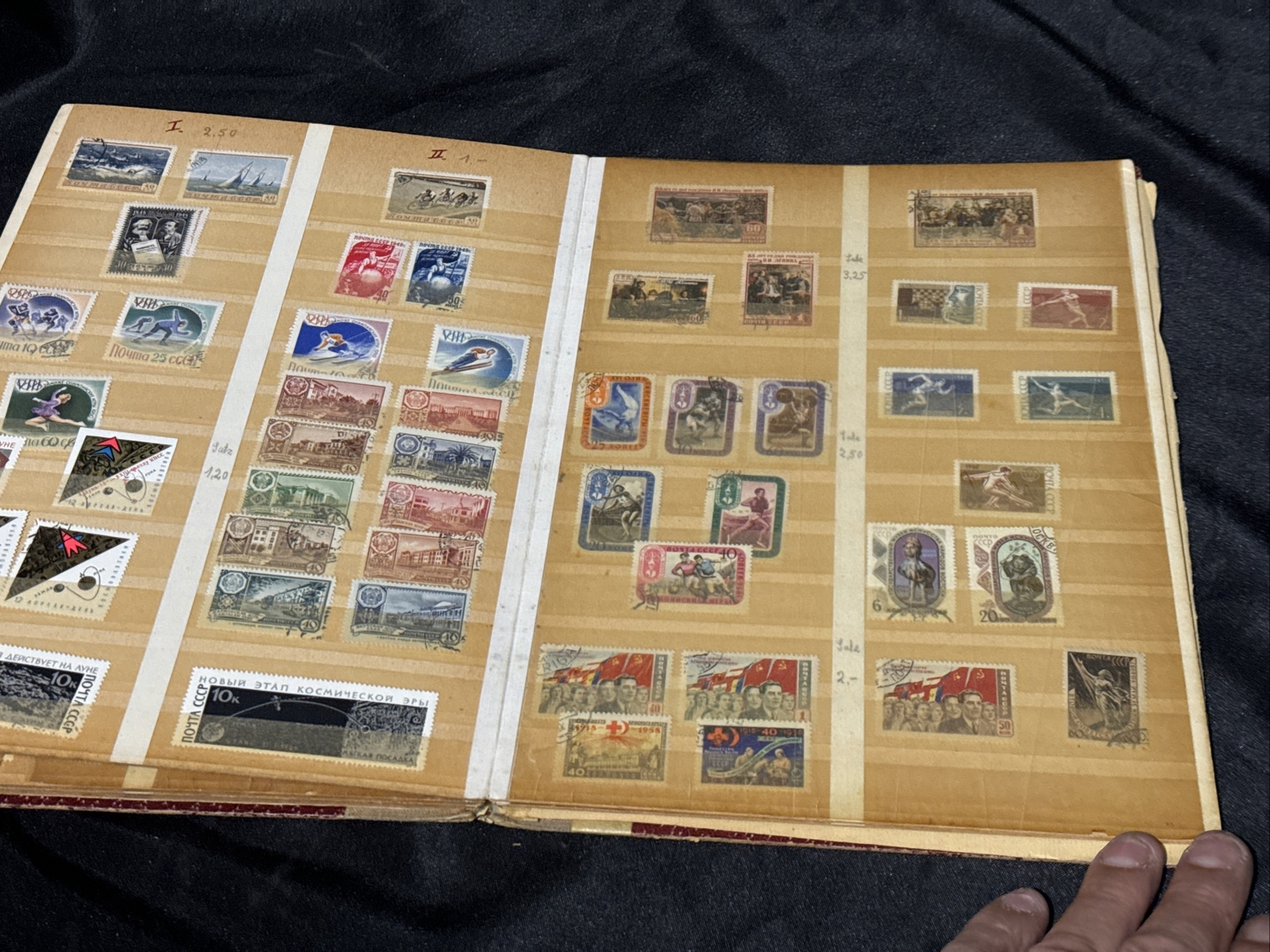 Stamp Album Unchecked Stamps Hungary & Russia | eBay
