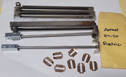 ARROW ET-50 Electric Stapler Parts Lot - (2) Pushers, (3) Tracks, (8 ...