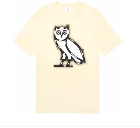 OVO Men's October's Very Own Drake Smoke Owl T-Shirt, Light Pink Small ...